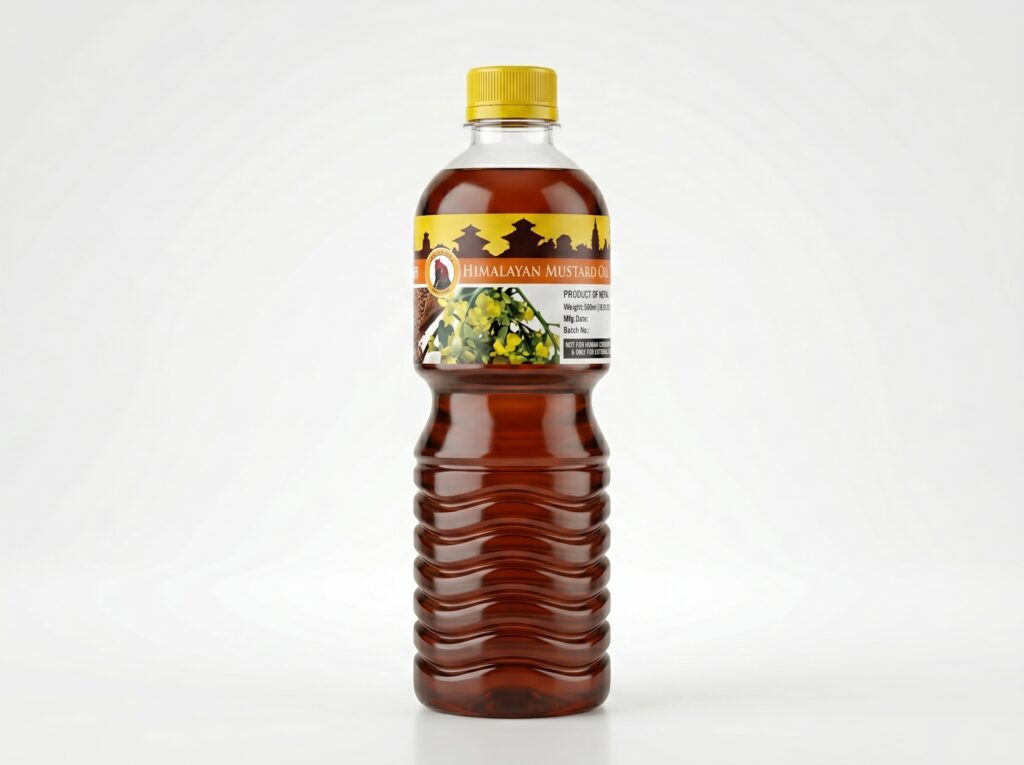 RATO BHALE Bhuteko Tori Tel (Fried Mustard Oil) 20 X 500ml - SD Foods ...